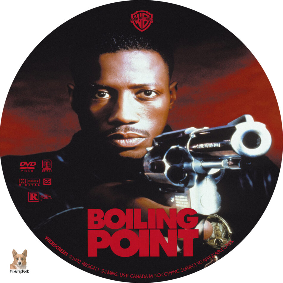 Boiling Point dvd label (1992) R1 Custom