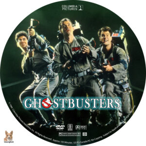 Ghostbusters dvd labels (1984) R1 Custom