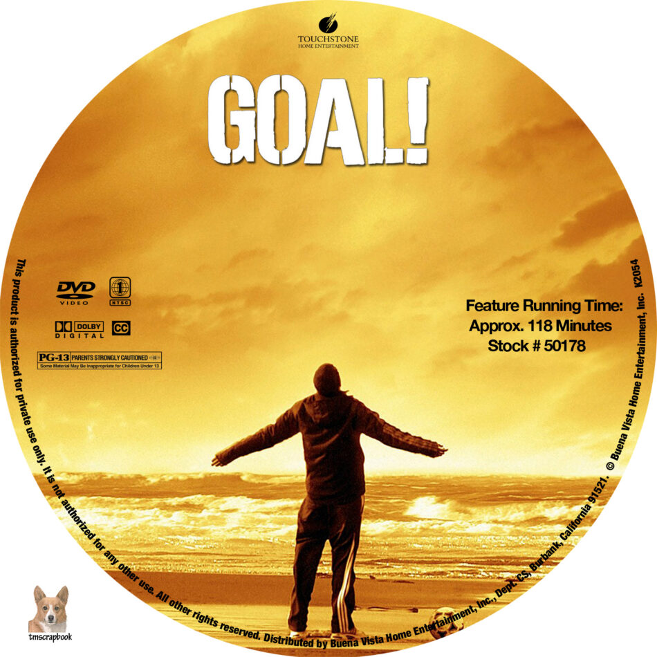 Goal! dvd labels (2005) R1 Custom