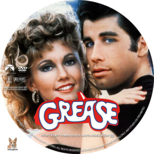 Grease dvd labels (1978) R1 Custom