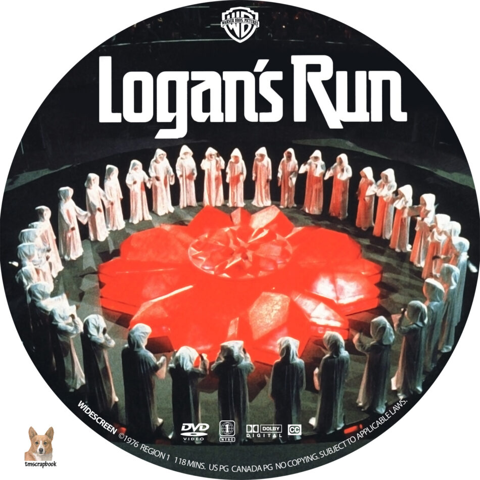 Logan's Run dvd label (1976) R1 Custom