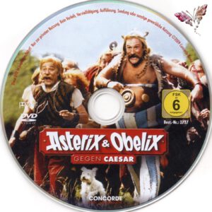 Asterix und Obelix Gegen Caesar dvd cover & label (1999) R2 German