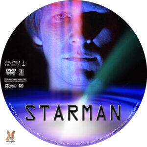 Starman dvd label (1984) R1 Custom