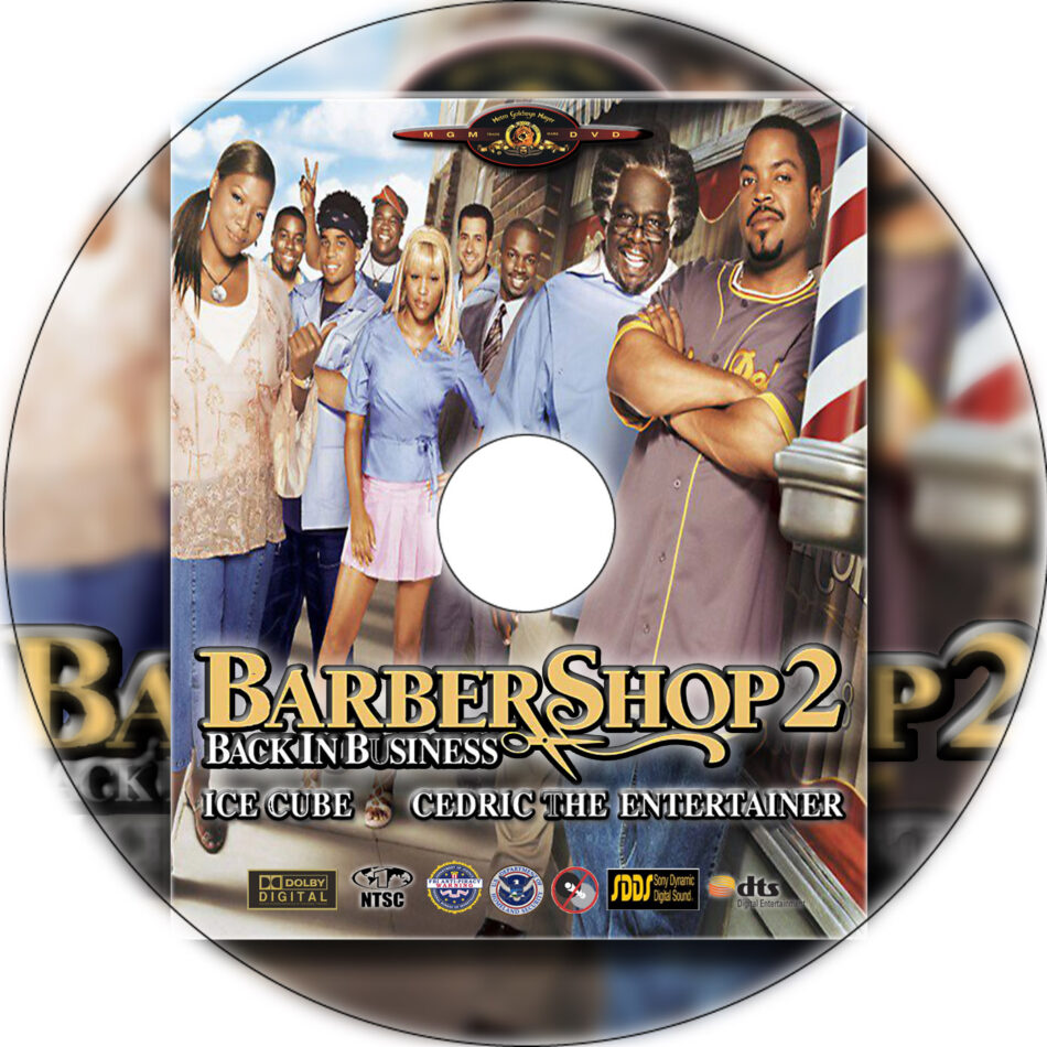 Barber Shop: Back in Business dvd label (2004) R1 Custom