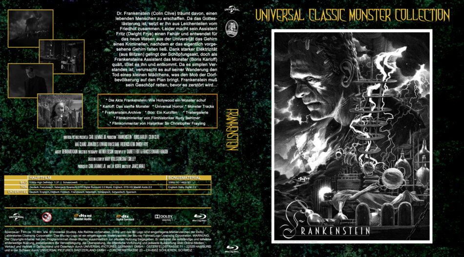 Frankenstein blu-ray cover (1931) R2 German