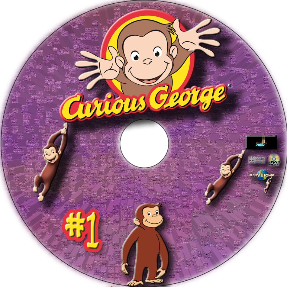 Curious George #1 dvd label (2006) R1 Custom