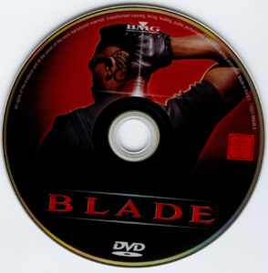 Blade dvd cover & label (1998) R2 German