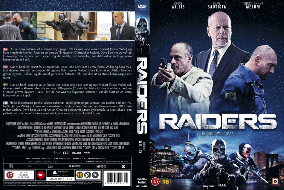 Raiders dvd cover (2016) R2 Nordic