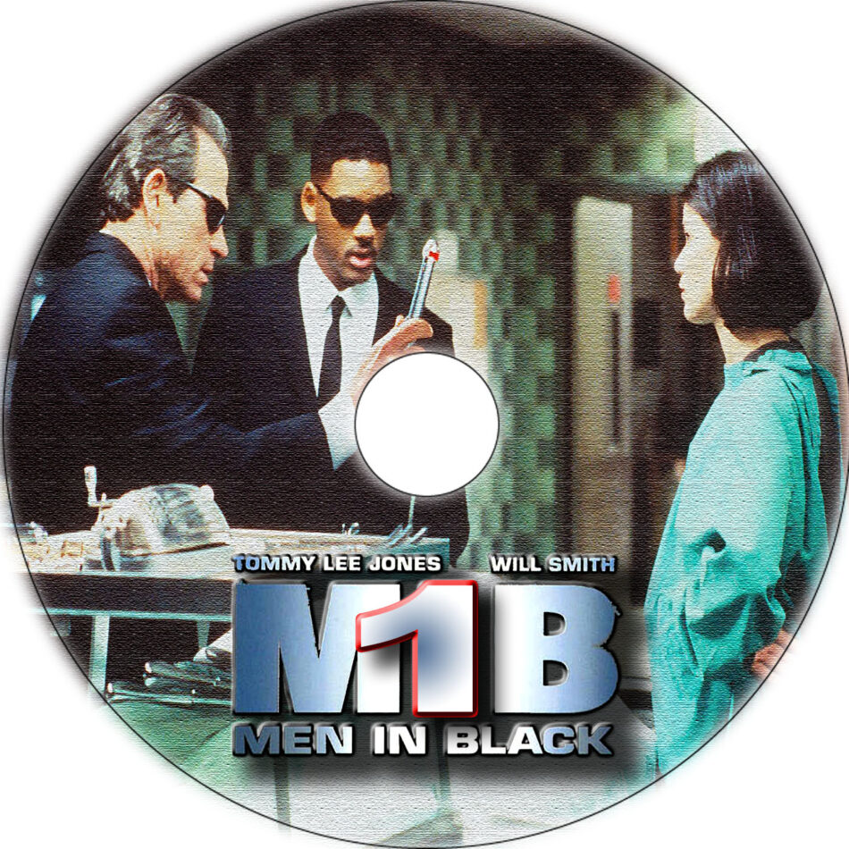 Men in Black Trilogy dvd label (1997) R1 Custom