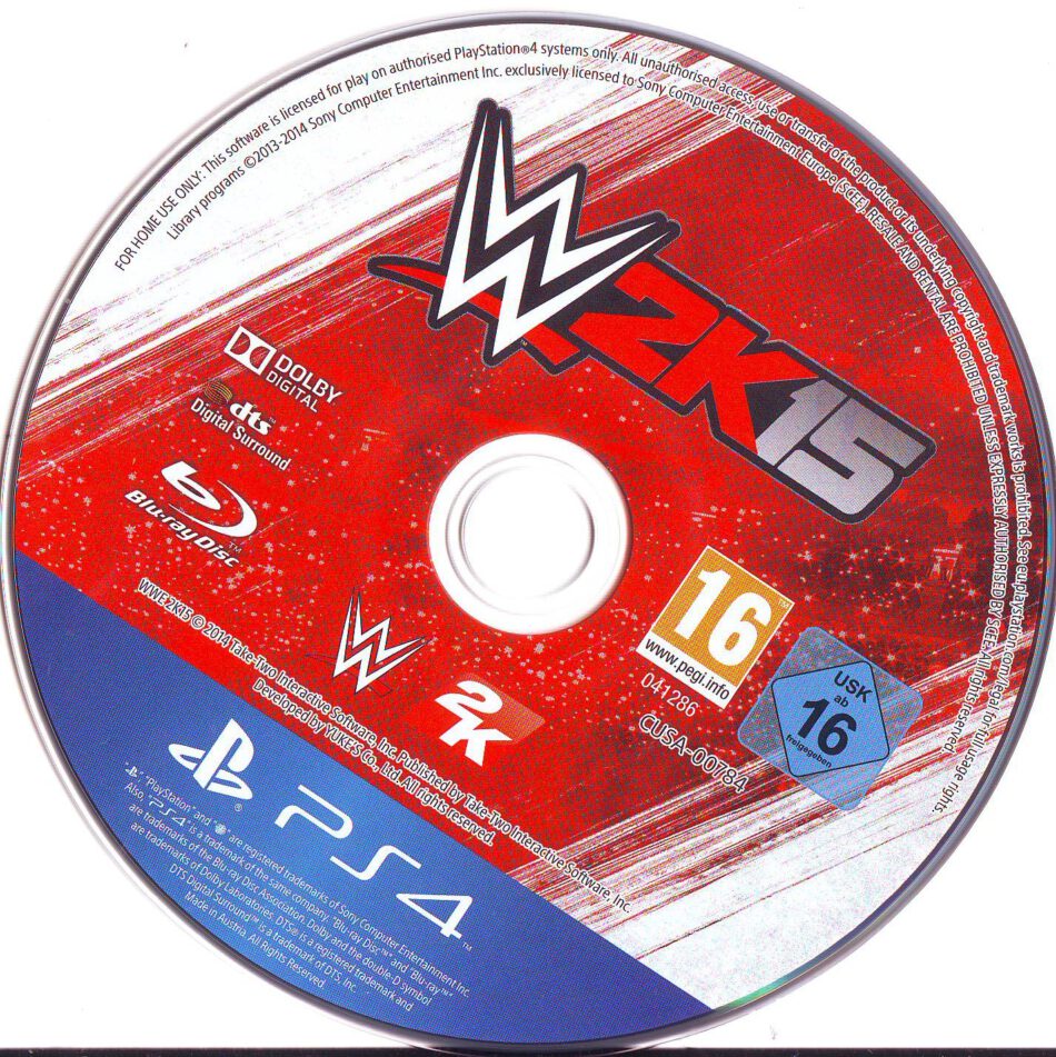 W2K15 dvd label (2014) PS4 German