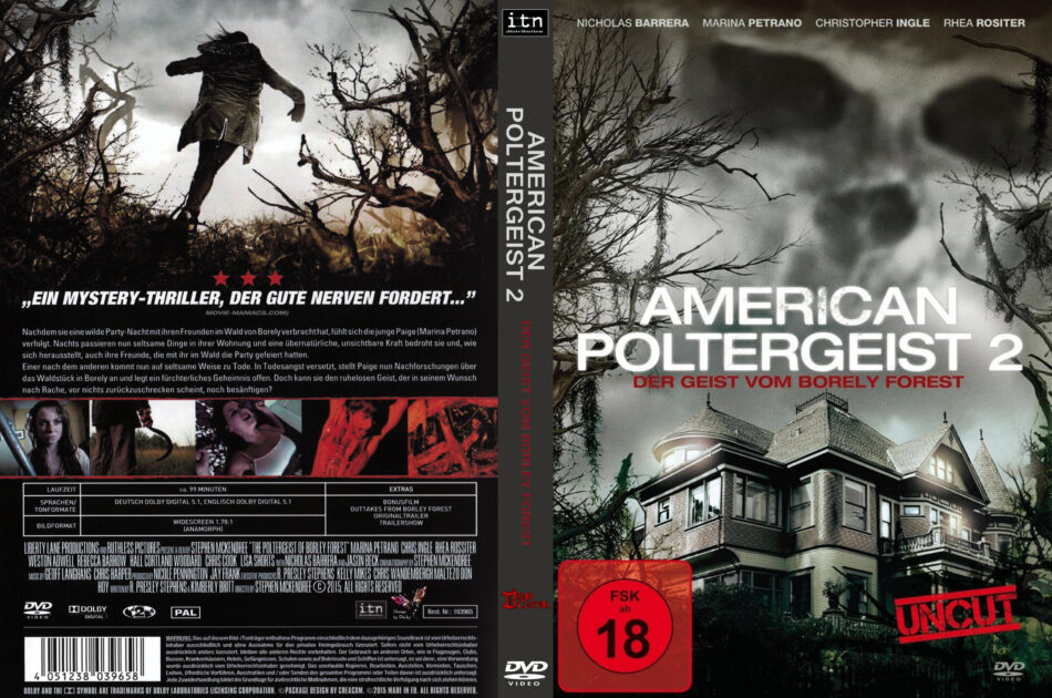 American Poltergeist 2 Der Geist vom Borely Forest dvd cover (2013) R2 ...