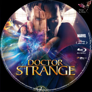 Doctor Strange blu-ray cover & labels (2016) R2 German Custom