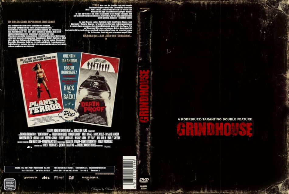 Grindhouse Collection dvd cover (2007) R2 GERMAN Custom