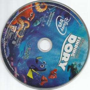 Finding Dory blu-ray cover & labels (2016) R1