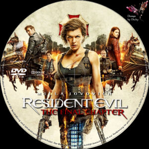 Resident Evil The Final Chapter dvd cover & labels (2016) R2 German Custom