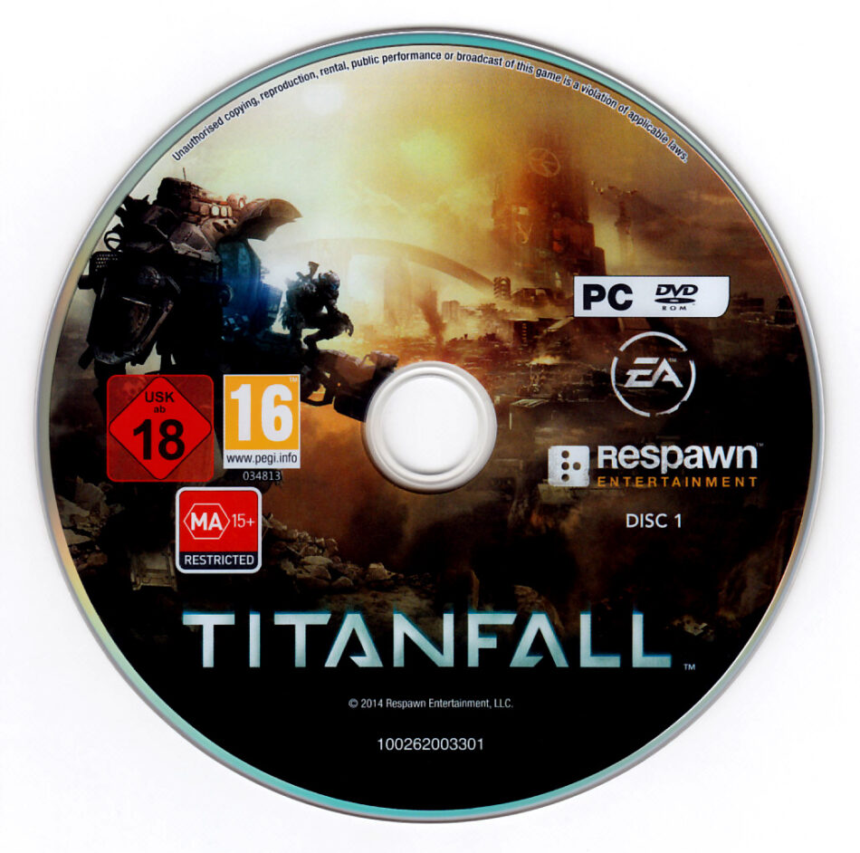 Titanfall dvd cover (2014) German PC