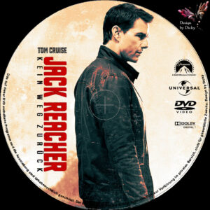Jack Reacher 2 Kein Weg zurück dvd cover & label (2016) R2 German Custom