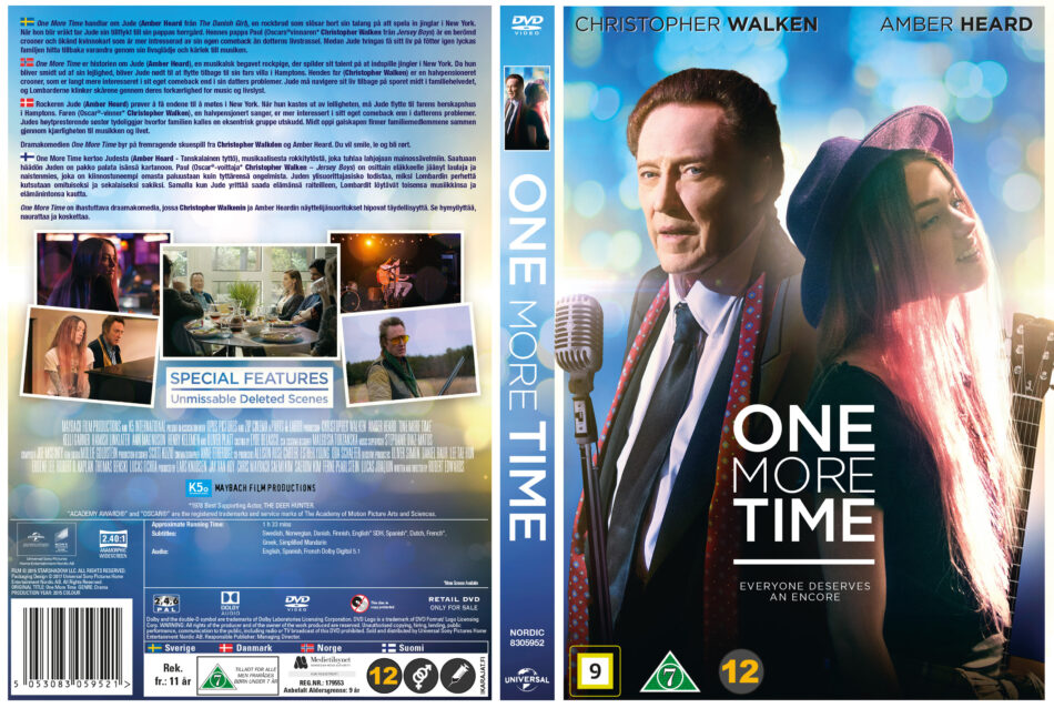 One More Time dvd cover & custom label (2015) R2 Nordic