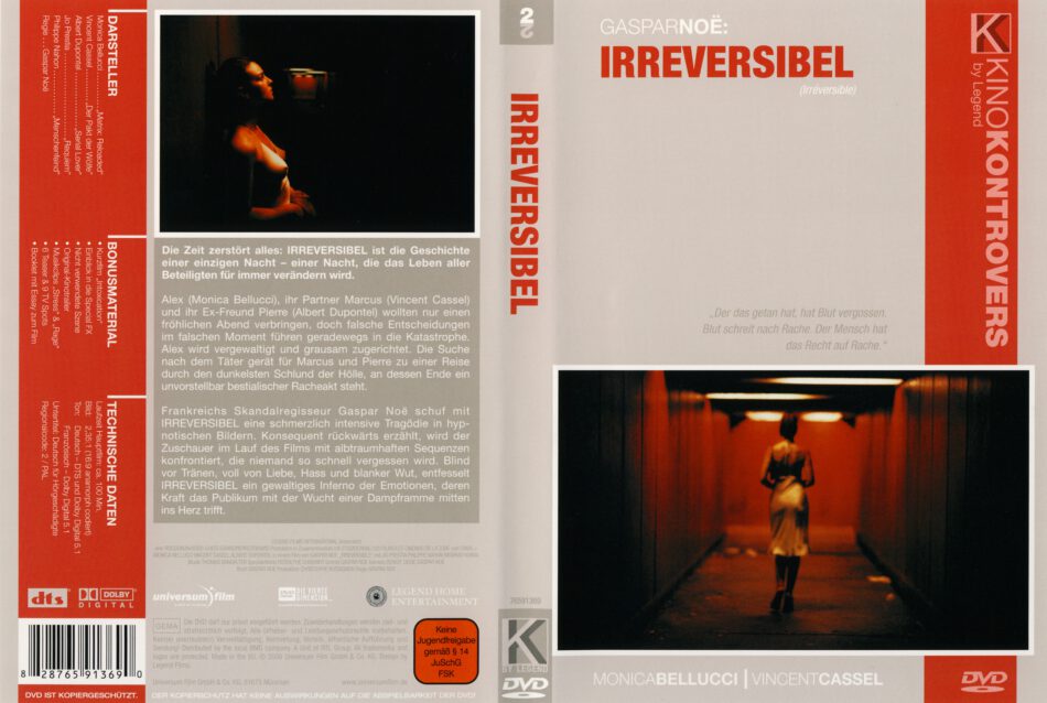 Irreversibel dvd cover (2002) R2 GERMAN