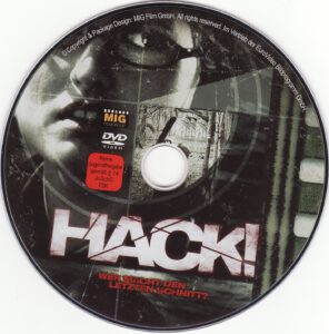 Hack! dvd cover & label (2007) R2 German