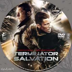 Terminator Salvation dvd cover + custom label (2009) R2 Swedish