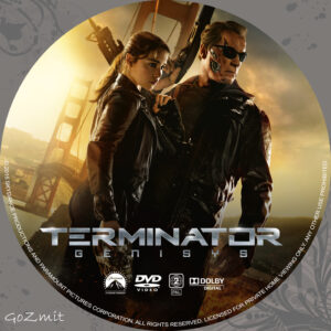 Terminator: Genisys dvd cover & custom label (2015) R2 Nordic