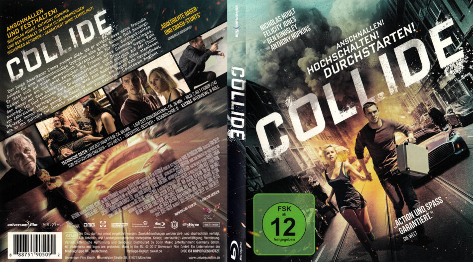 Collide blu-ray cover & label (2016) R2 German Custom