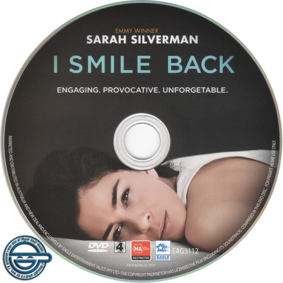 I Smile Back dvd label (2015) R4