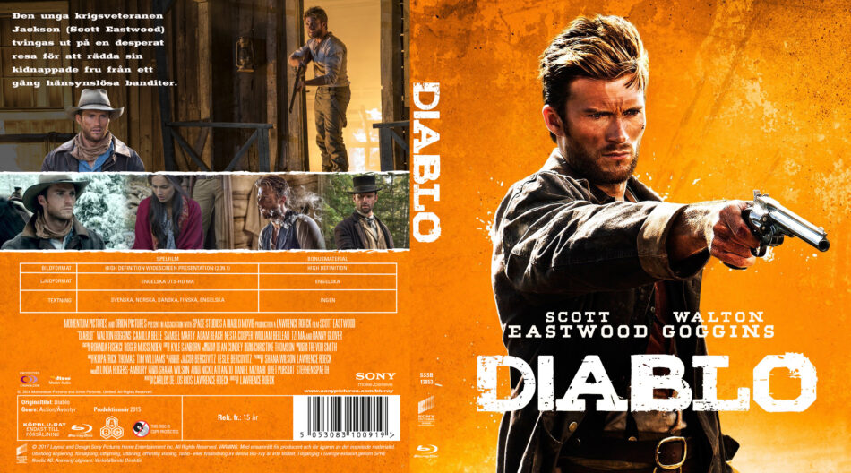 Diablo blu-ray cover & label (2015) R2 Swedish Custom