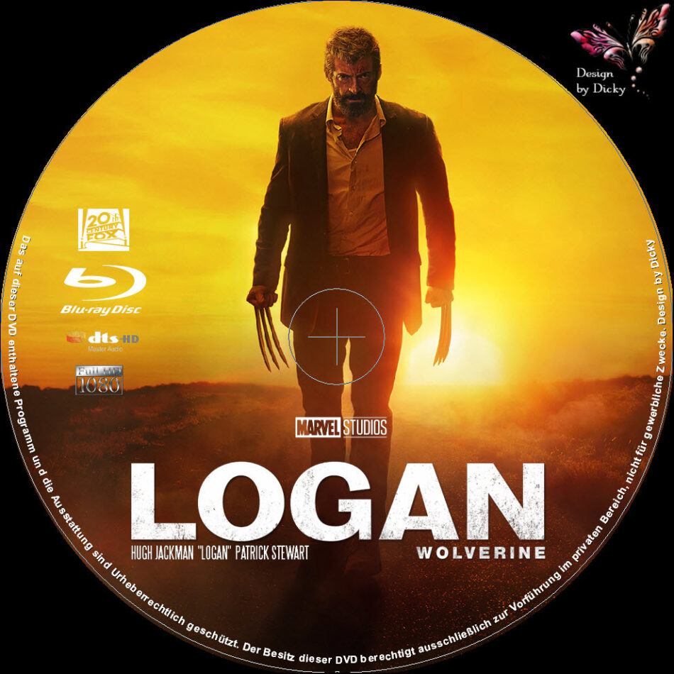 Logan blu-ray cover & labels (2017) R2 German Custom