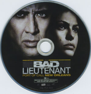 Bad Lieutenant: Port of Call New Orleans blu-ray cover & label (2009) R1