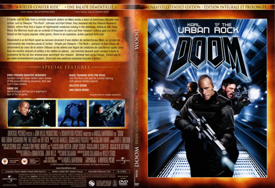 Doom Unrated dvd cover (2006) R1