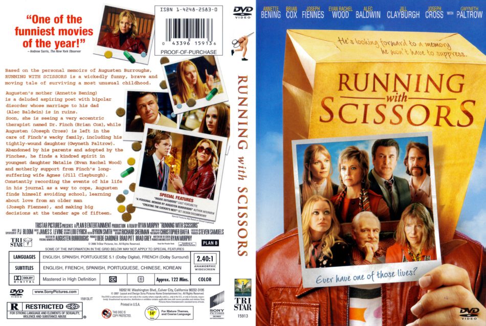 Running With Scissors dvd cover (2006) R1