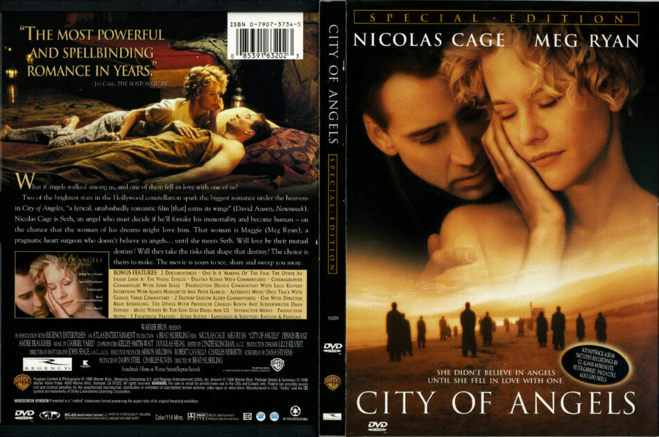 City Of Angels dvd cover (1998) R1