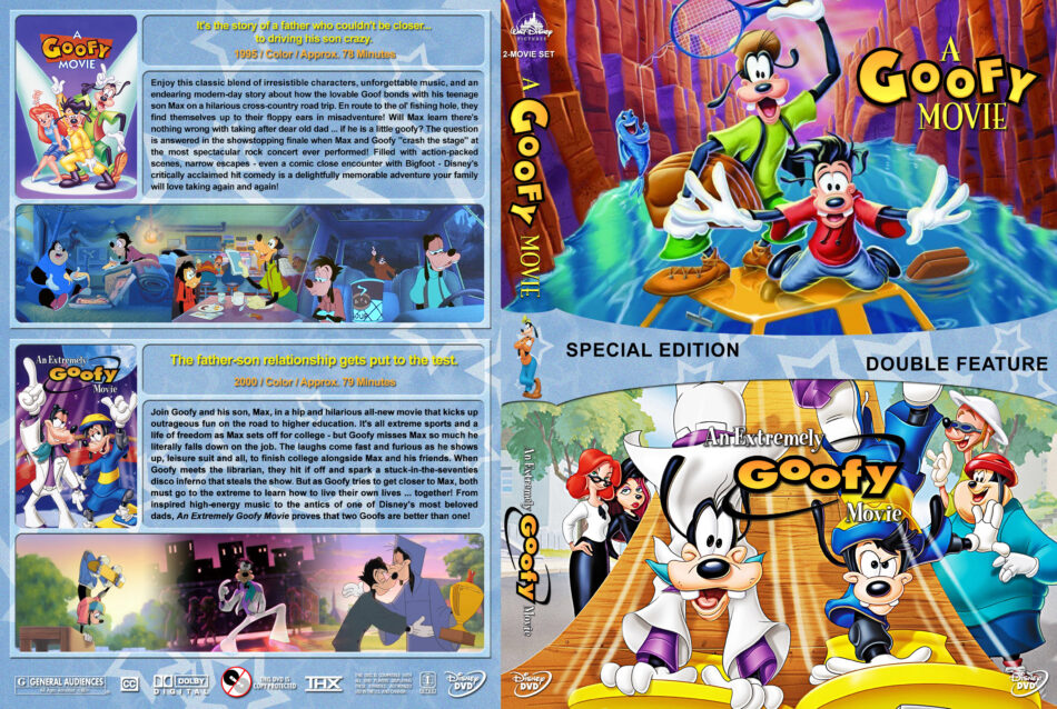 Goofy Double Feature dvd cover (1995-2000) R1 Custom
