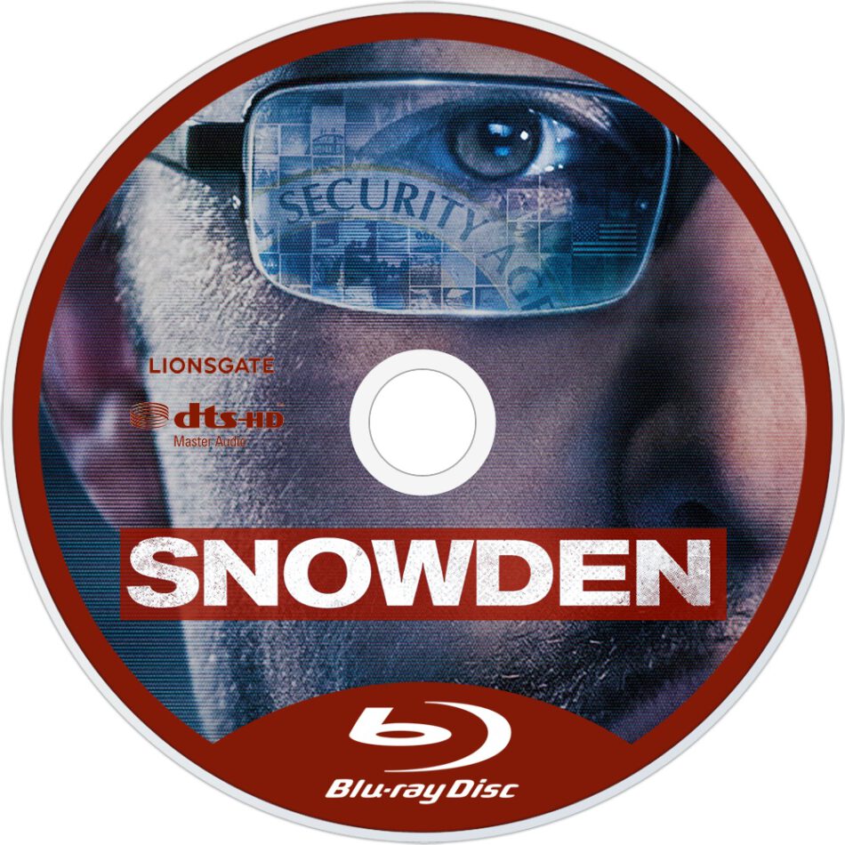 Snowden blu-ray label (2016) R1 Custom