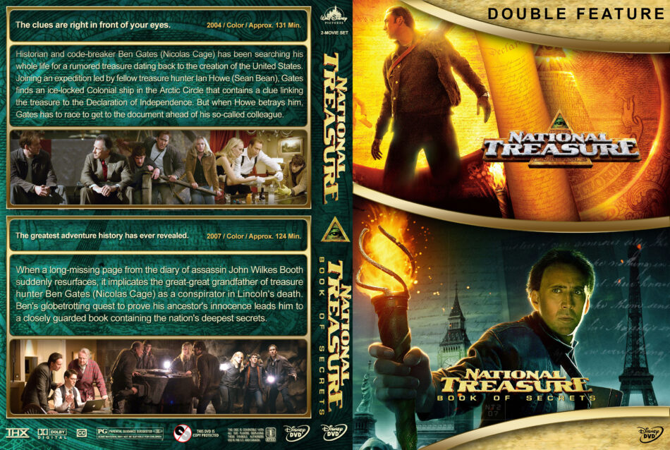 National Treasure Double Feature dvd cover (2004-2007) R1 Custom V2