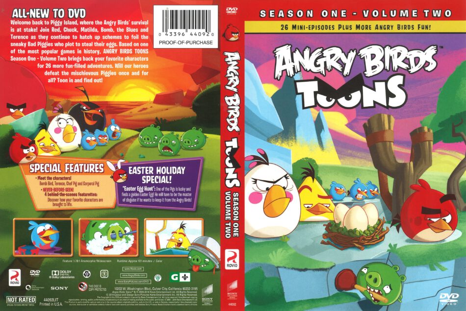 Angry Birds Toons Season One Volume Two dvd cover (2014) R1