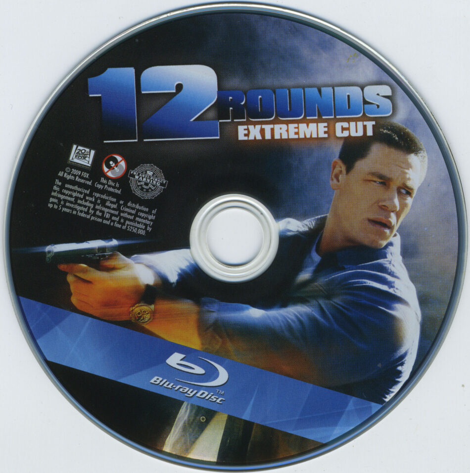 12 Rounds blu-ray cover & labels (2009) R1