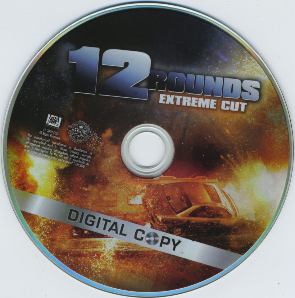 12 Rounds blu-ray cover & labels (2009) R1