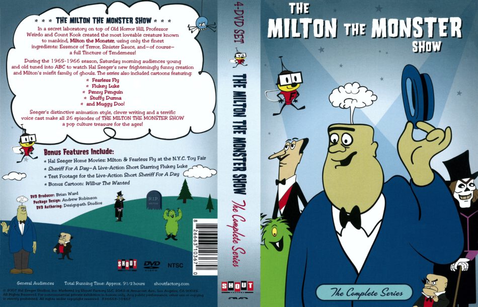 The Milton the Monster Show dvd cover (2007) R1 Custom