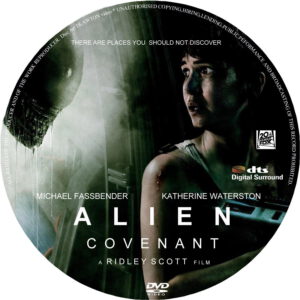 Alien Covenant dvd cover & label (2017) R1 CUSTOM