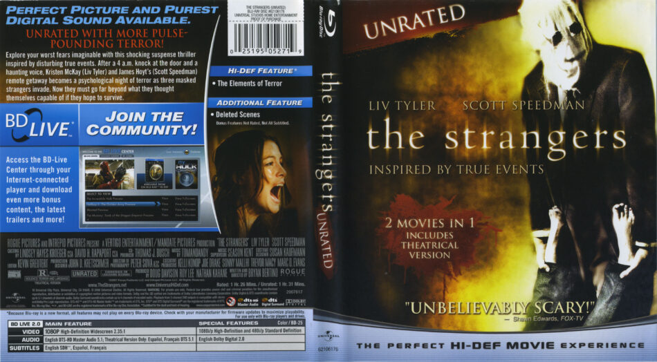The Strangers blu-ray cover & label (2008) R1