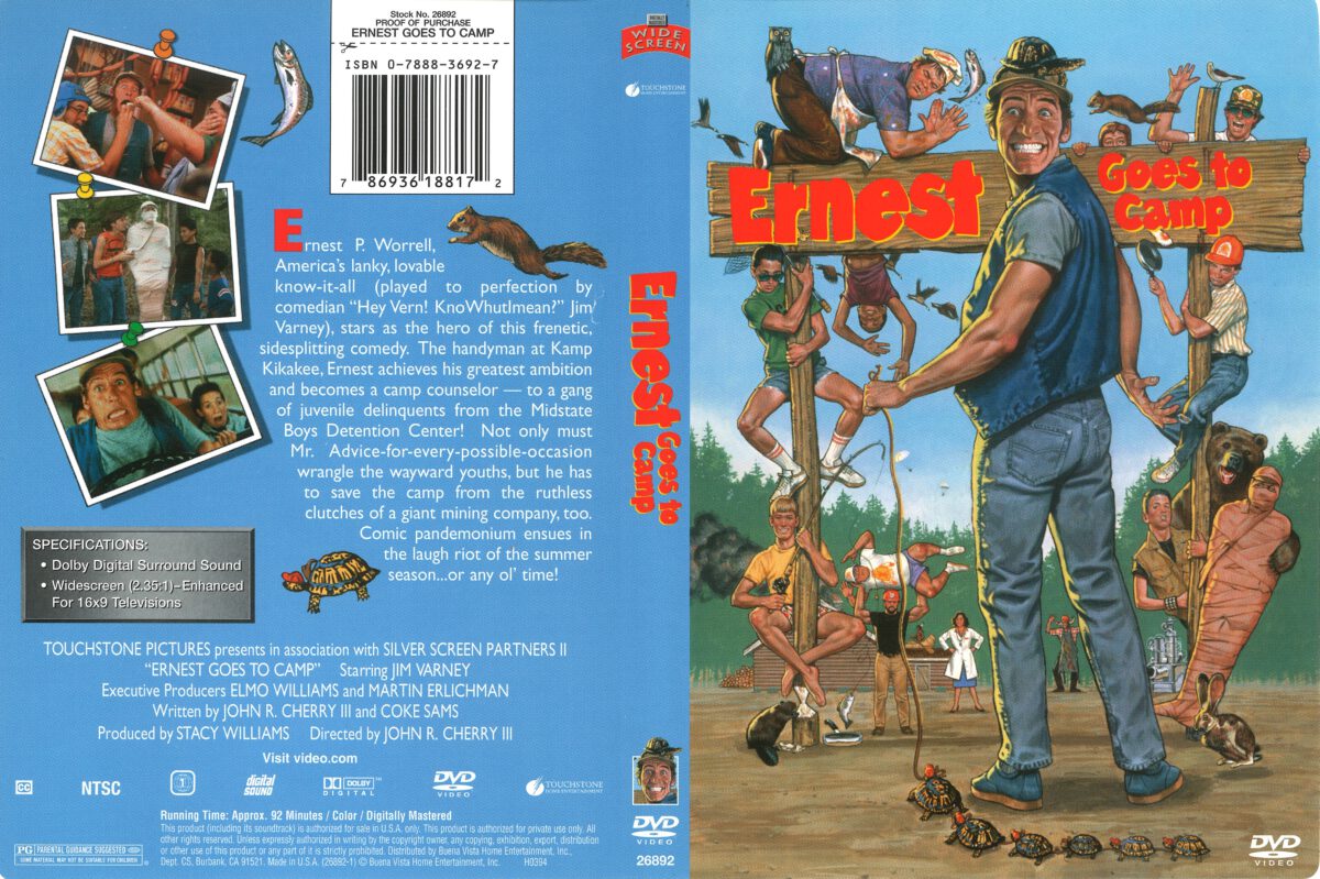 Ernest Goes to Camp (1987) R1 DVD Cover - DVDcover.Com