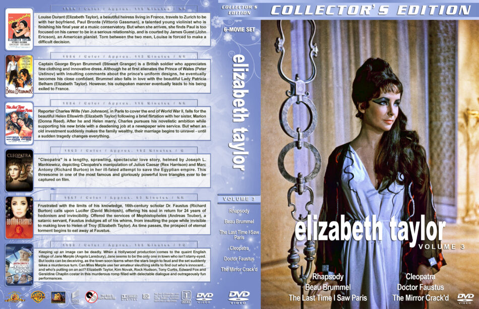 Elizabeth Taylor Collection - Volume 3 (1954-1980) R1 Custom Covers ...