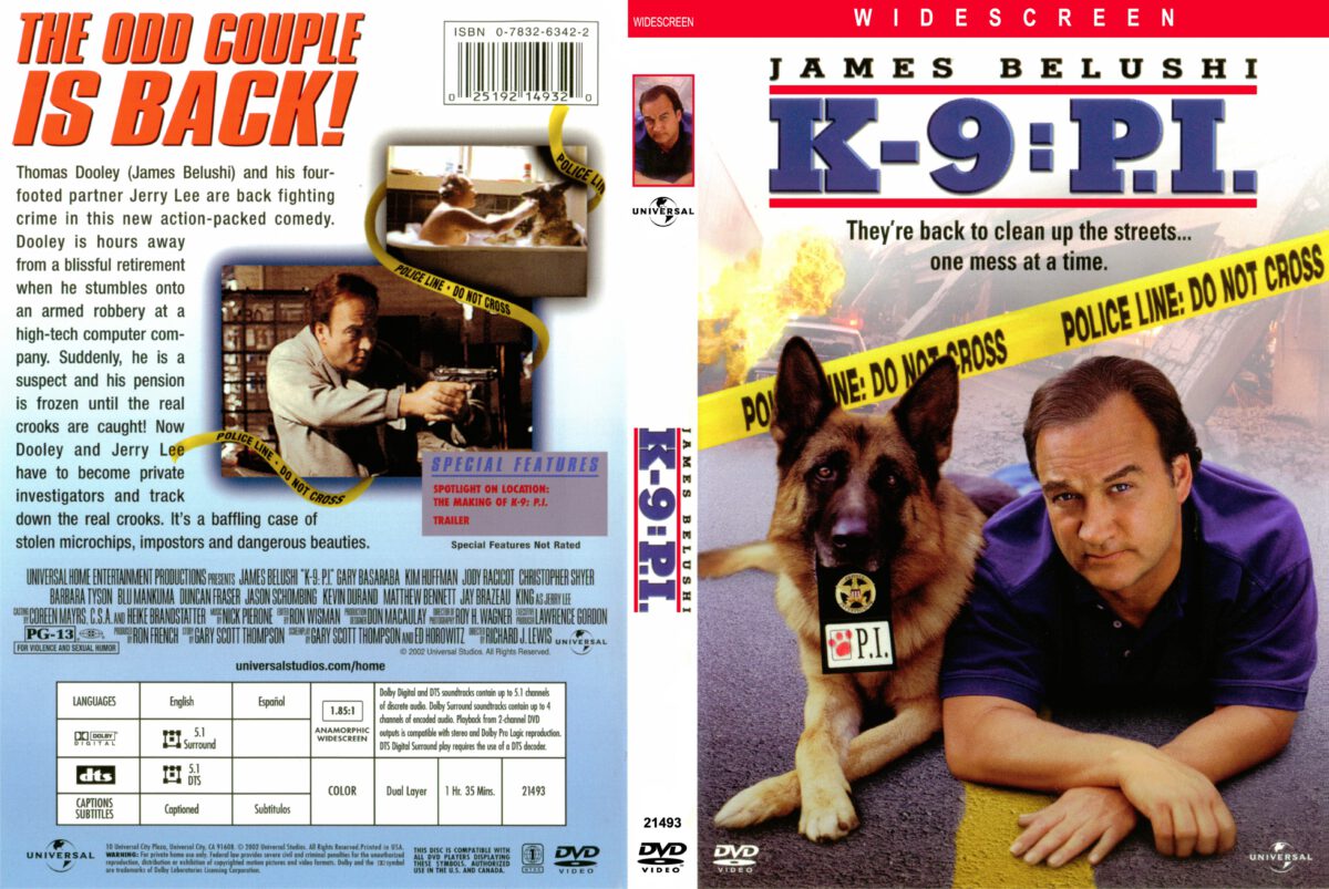 K-9: P.I. (2002) R1 DVD Cover - DVDcover.Com