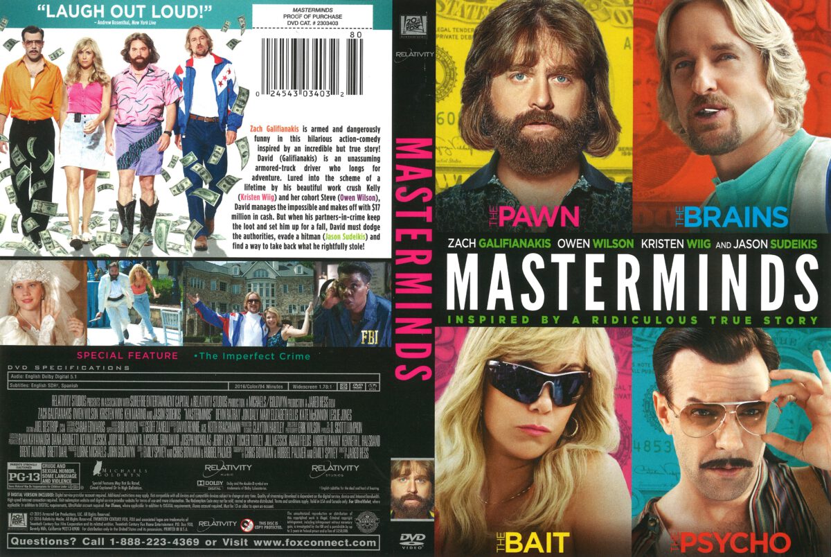 Masterminds (2015) R1 DVD Cover - DVDcover.Com