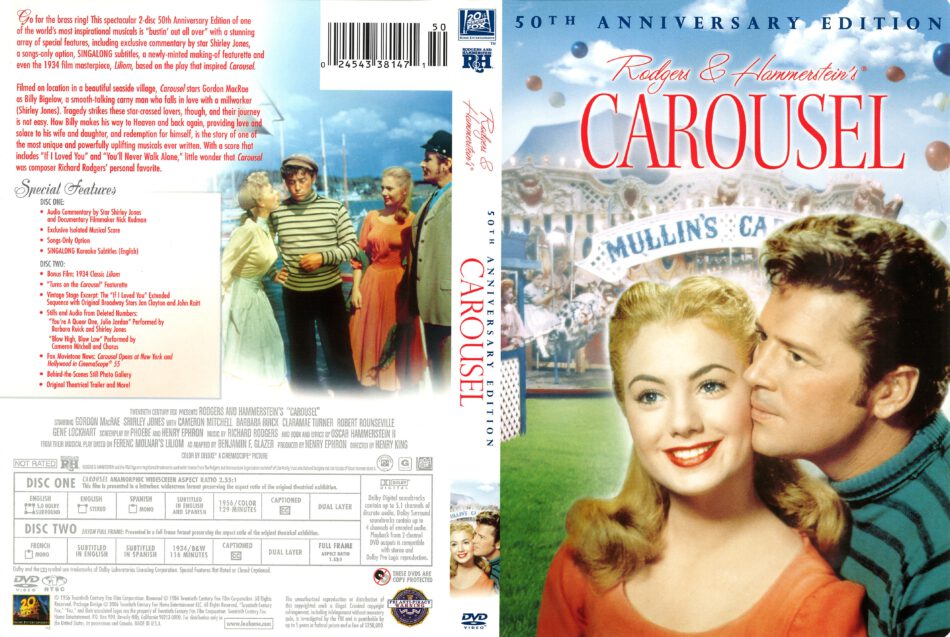 Rodgers & Hammerstein's Carousel (1956) R1 DVD Cover - DVDcover.Com