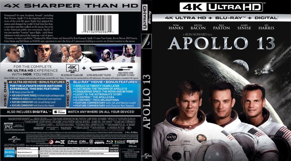 Apollo 13 (2017) R1 Custom 4K UHD Cover - DVDcover.Com