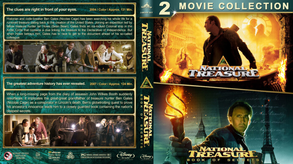 National Treasure Double Feature (2004-2007) R1 Custom Blu-Ray Cover ...